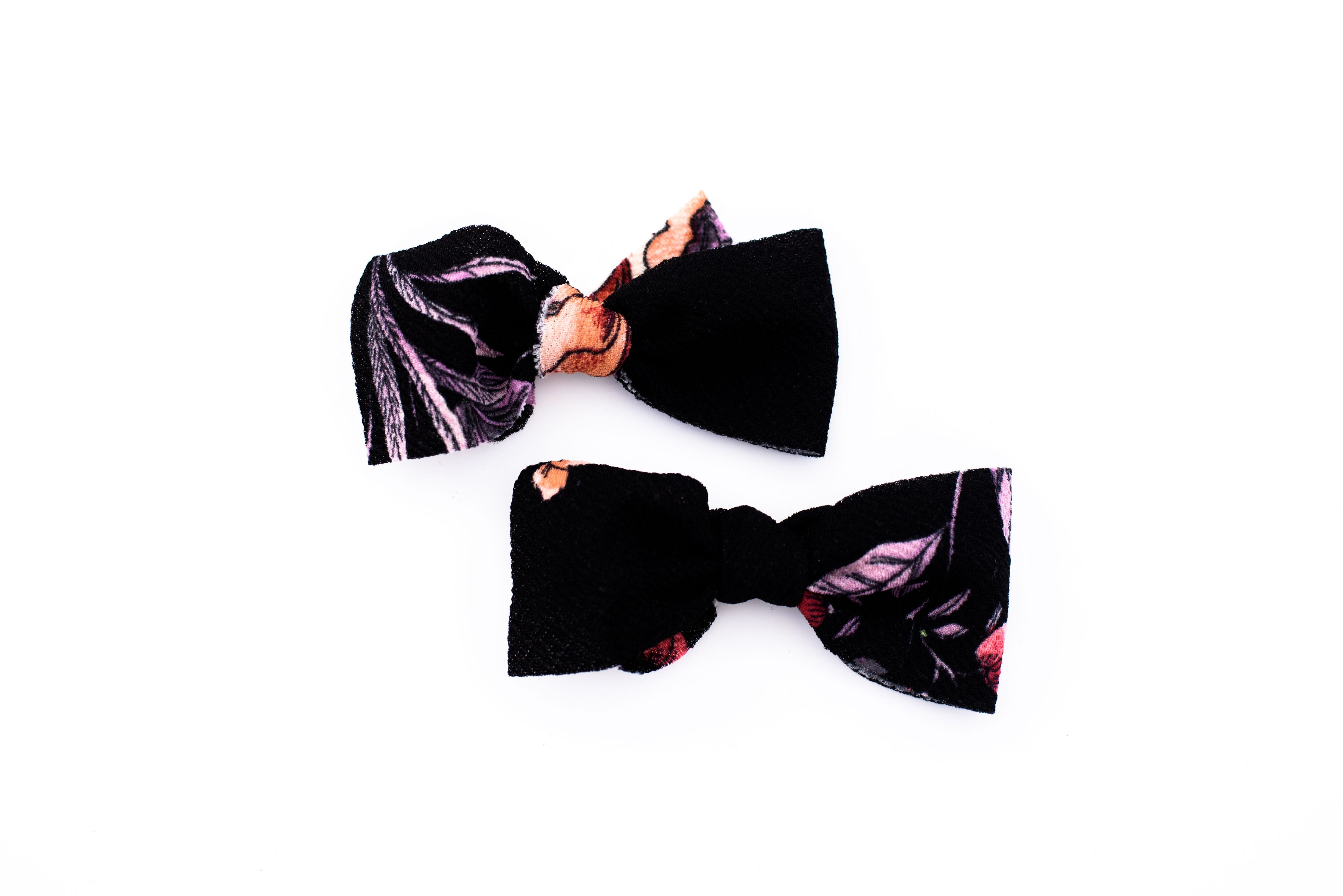 Black Boho Floral Julia Clip Set Stevie Js And Co