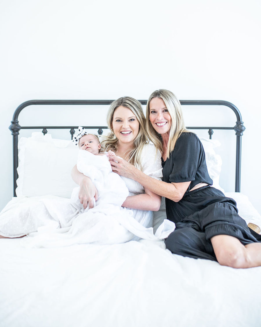 black dot "julia" bow on nylon – Stevie Js & Co