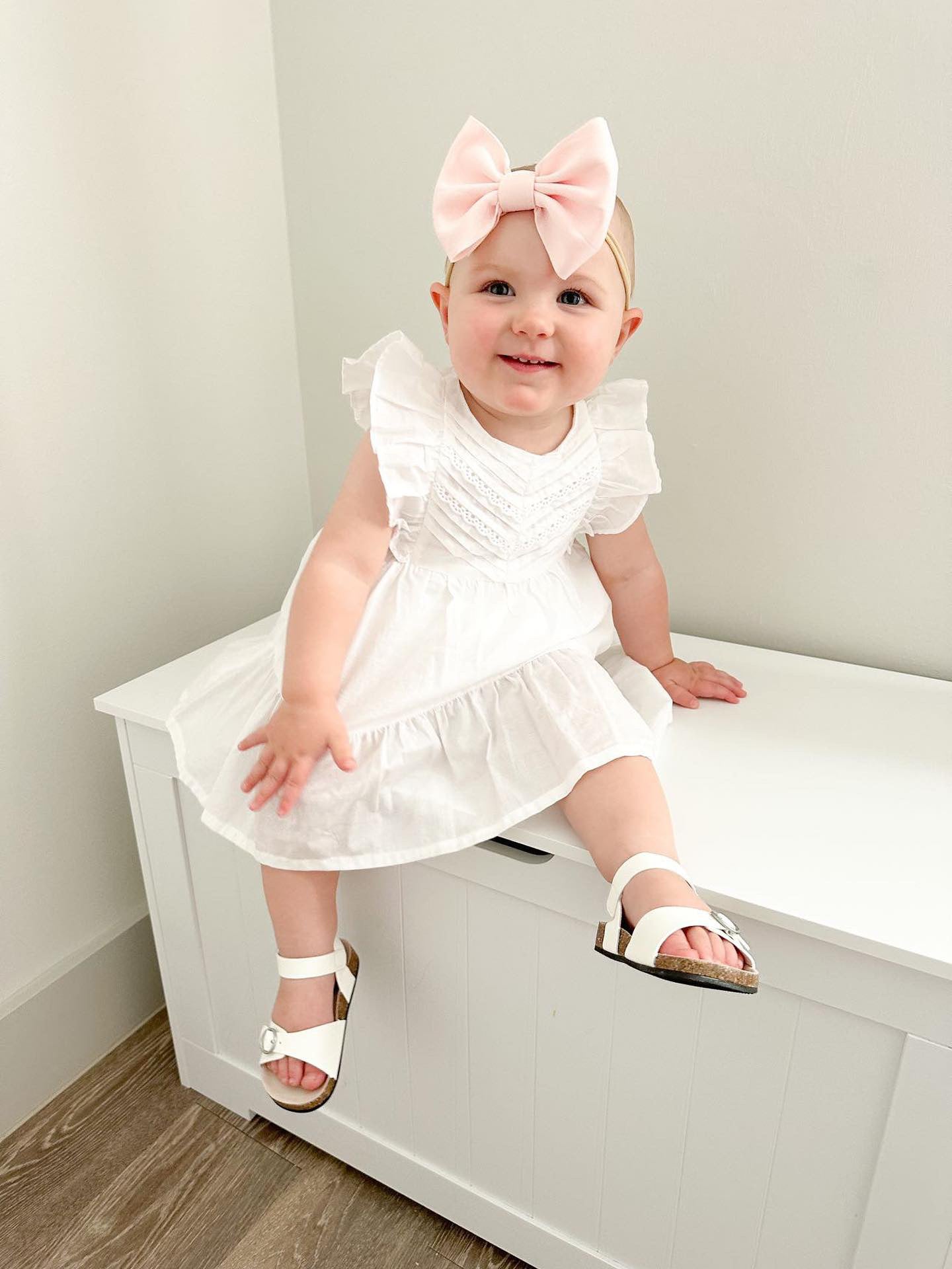 ORIGINAL blush "butter" bow on nylon – Stevie Js & Co